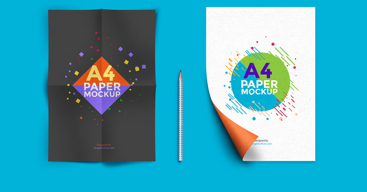 10 Free PSD A4 Paper Mockups - GraphBerry Blog