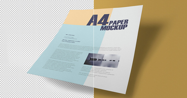 10 Free PSD A4 Paper Mockups - GraphBerry Blog